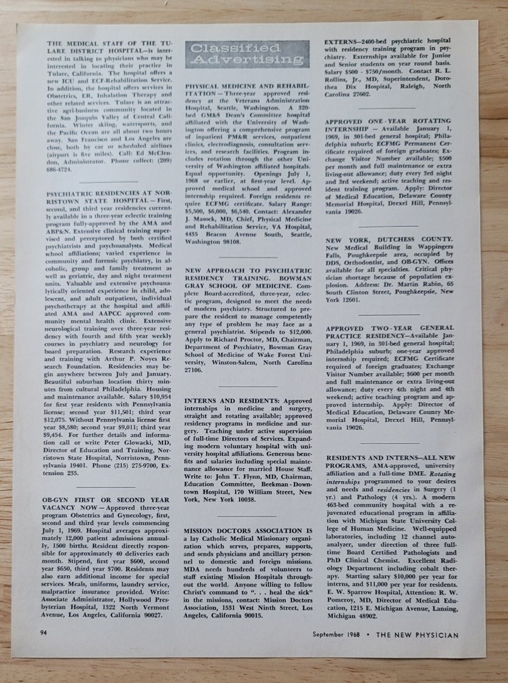 1968 Whitehall Laboratories ANACIN Analgesic Tablets Medicine Vintage ...