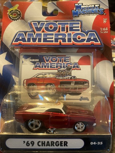 Muscle Machines Vote America 1969 Charger 04-35 1/64 Scale | eBay