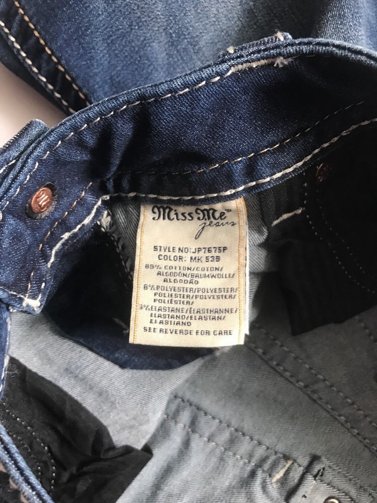 NWT Miss Me RISE TO THE OCCASION Signature CAPRI Pants Jeans JP7675P ...
