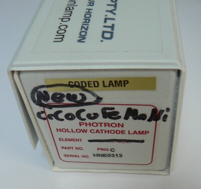 Photron Multielement Lamp Fe,Co,Ni,Mn,Cu.Cr (new in box) | eBay