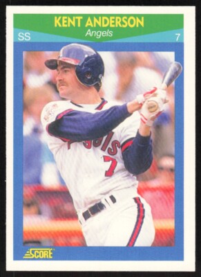 1990 Score Rising Stars Kent Anderson #86 California Angels | eBay