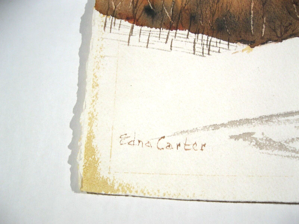 Original Art Watercolor Painting By Edna Carter | eBay