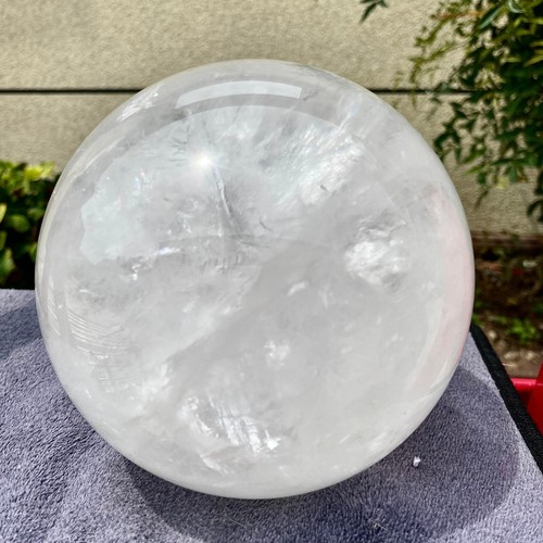 7.7LB Natural White Crystal Clear Quartz Crystal Sphere Ball Healing ...