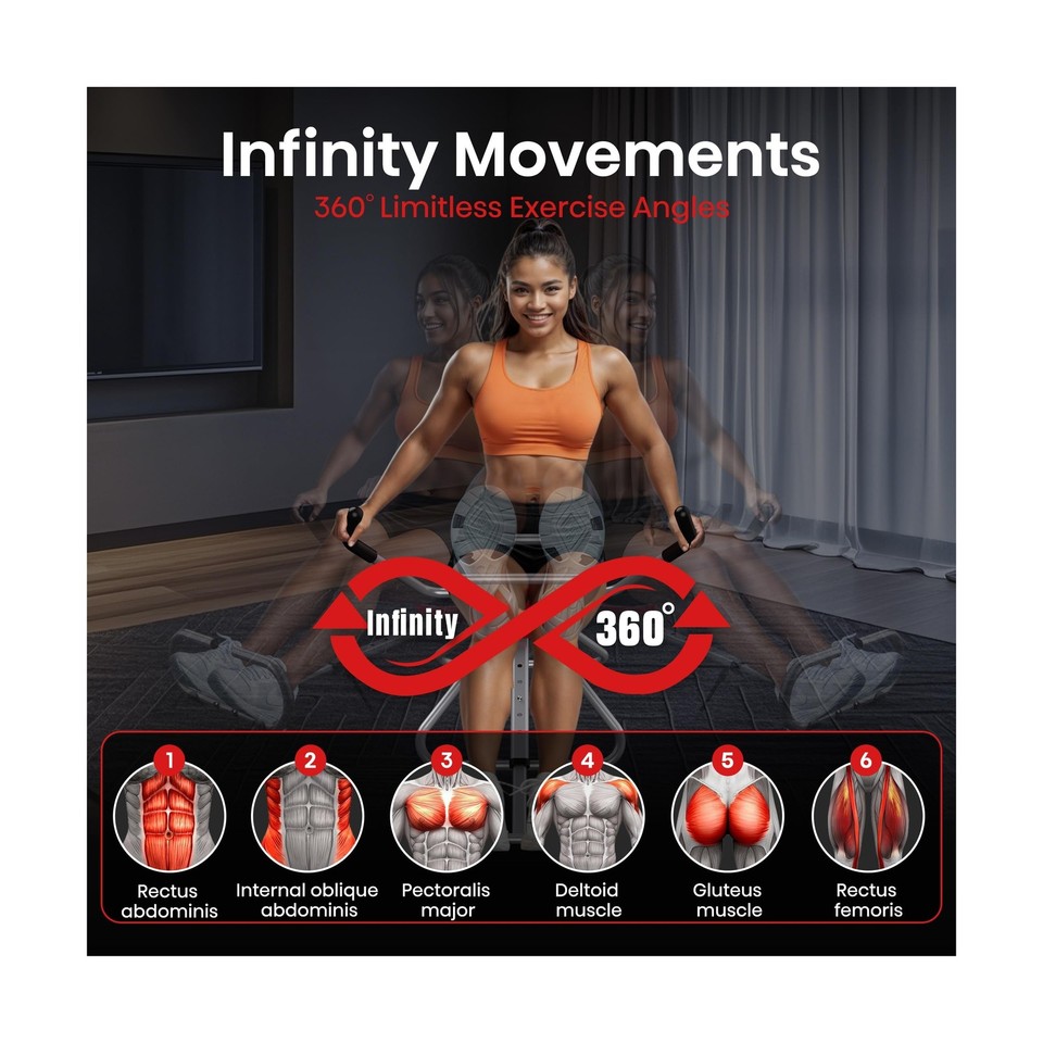AB SWING INFINITY- Home Ab Workout Machine, Core Training Equipment ...