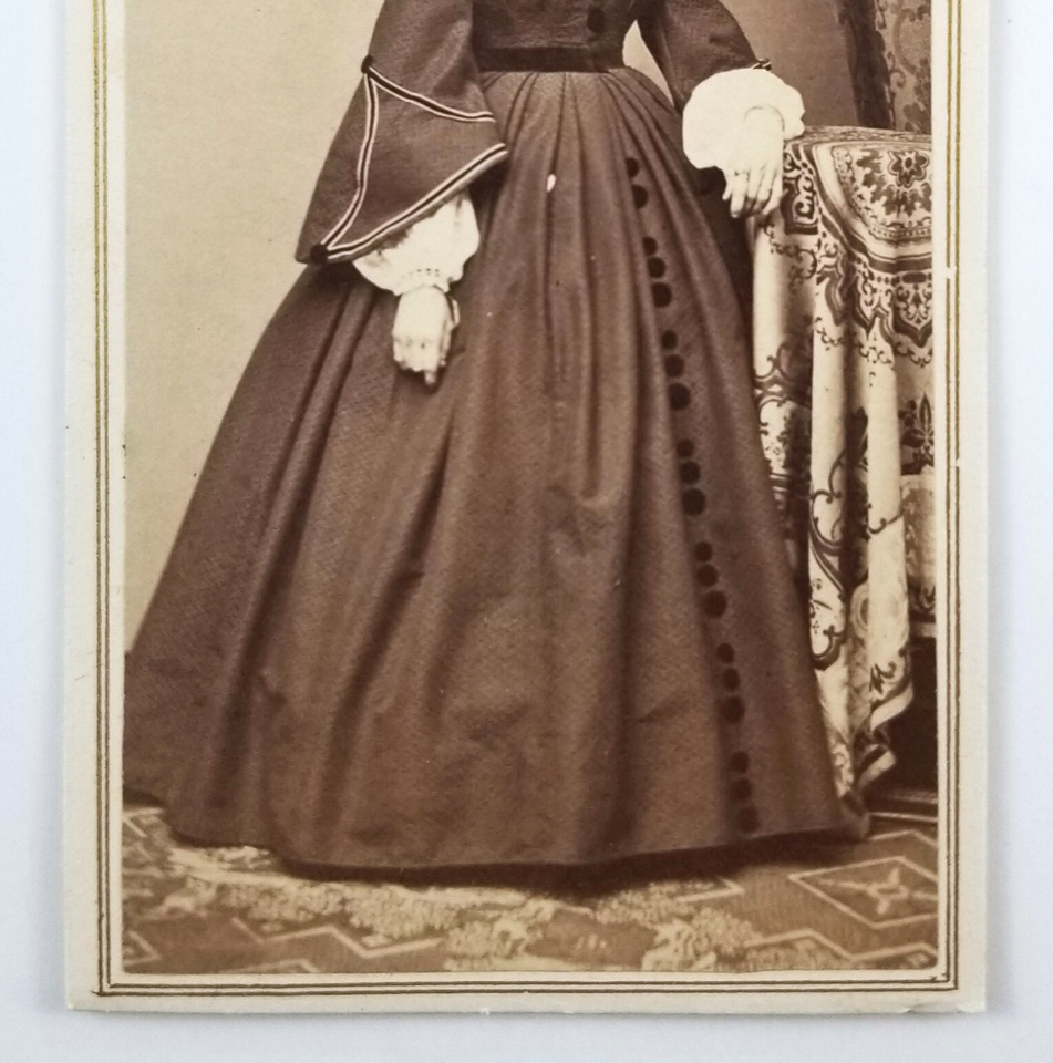 1860s CDV Photo Beautiful Young Woman Powelson Rochester Buffalo New ...