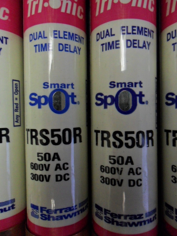 Nice Lot Shawmut Smart Spot TRS50R 50 Amp Fuses FRS R 50 600 Volts | eBay