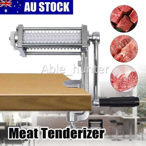 Manual Heavy Duty Meat Cuber Tenderizer Steak Flatten Cast Cooking Tool ...