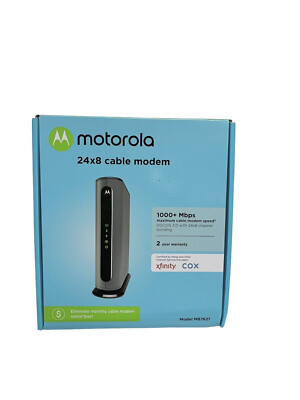 Motorola MB7621 24x8 Cable Modem, DOCSIS 3.0 IOB Works With Cox And ...