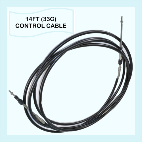 14 FT BOAT THROTTLE CONTROL MORSE CABLE SUITS MOST OUTBOARDS 33C, C8 10 ...