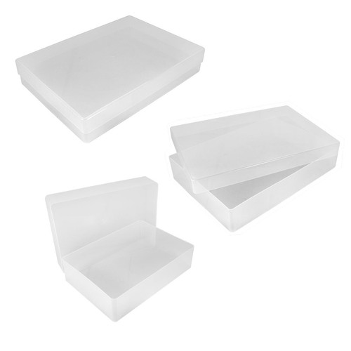 Clear Storage Boxes A6 Paper Arts & Crafts Stationary Box | eBay UK