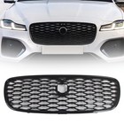 Gloss Black Front Bumper Mesh Upper Grille W/camera Fit Jaguar XF 2021 ...