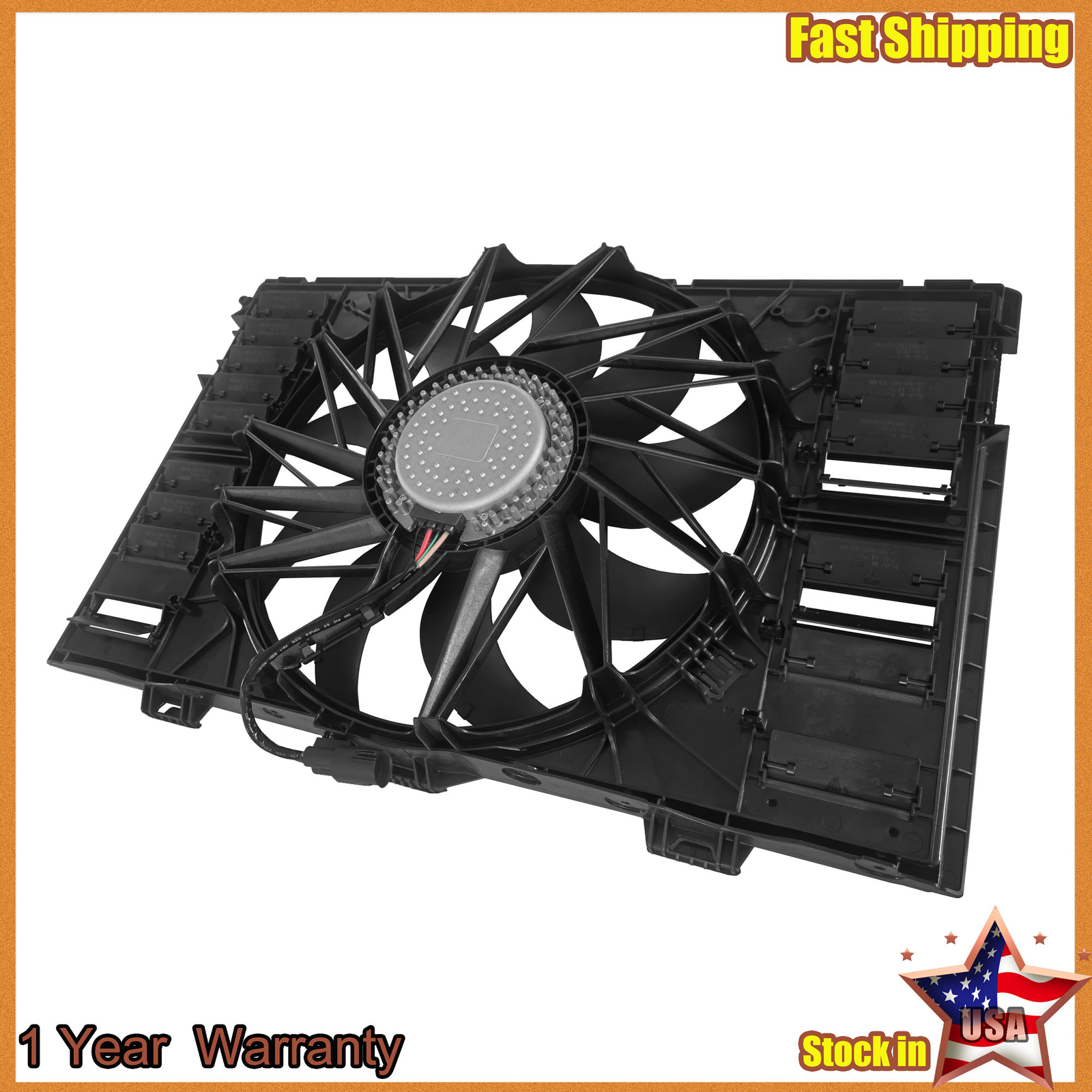 Engine Radiator Cooling Fan Assembly for 2010-2016 Porsche Panamera ...