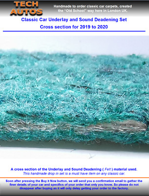 Underlay & Soundproof Set Handmade to Order Mini Classic Clubman Saloon ...