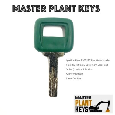 Volvo 11039228 laser Master Plant Key fits Loaders & Haul Trucks Clark ...