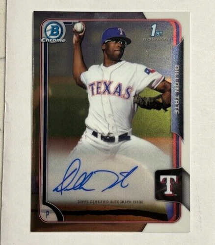 2015 Bowman Chrome Dillon Tate Autograph 1st Year Baltimore Orioles ...