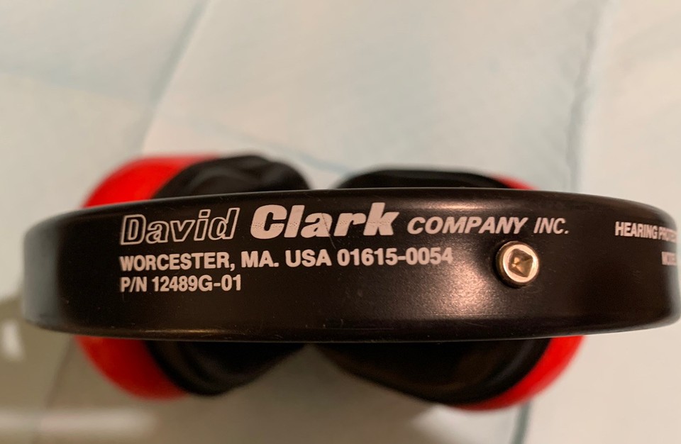David Clark Model 310 Ear Muff Hearing Protection Red USA | eBay