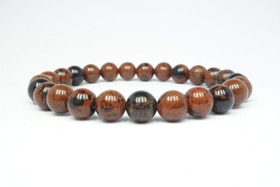 AWAKEN YOUR KUNDALINI Grounding Mahogany Obsidian Stretch Bracelet ...