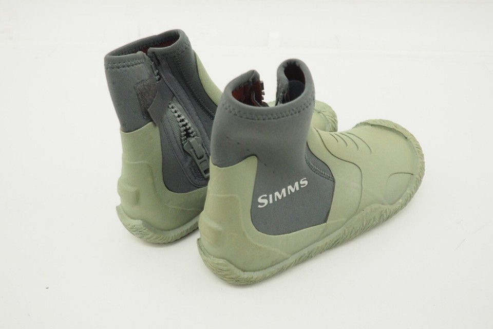 Simms Zipit II Neoprene Wading Booties US Men's 12 Green | eBay