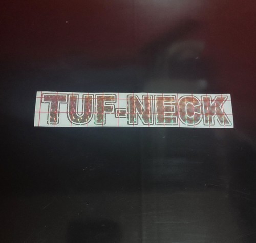 Tuff neck BMX holographic decals bicycle stickers Dk DB GT Schwinn ...
