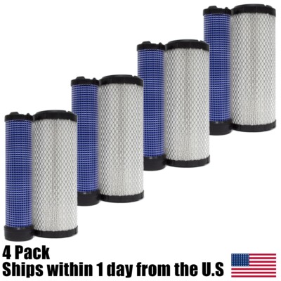 4PK Air Filter Kit for John Deere AP33330 AP33331 Toro 108-3814 108 ...