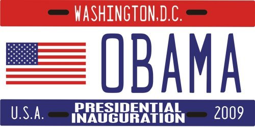 Barack Obama for President Inauguration License plate 1 | eBay