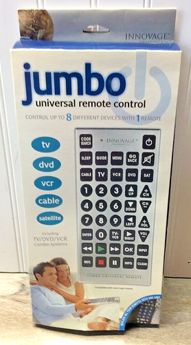 Jumbo Universal Remote Control 2007 Tested/Works 694202102565| eBay
