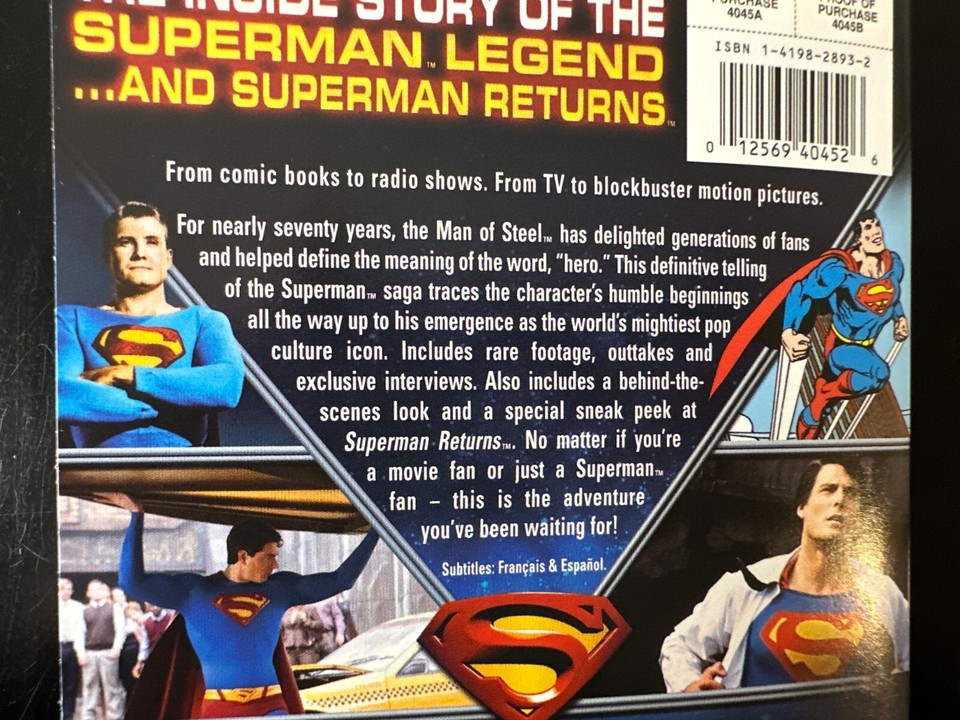 The Amazing Story of Superman DVD - Look Up in The Sky! - 110 Mins ...