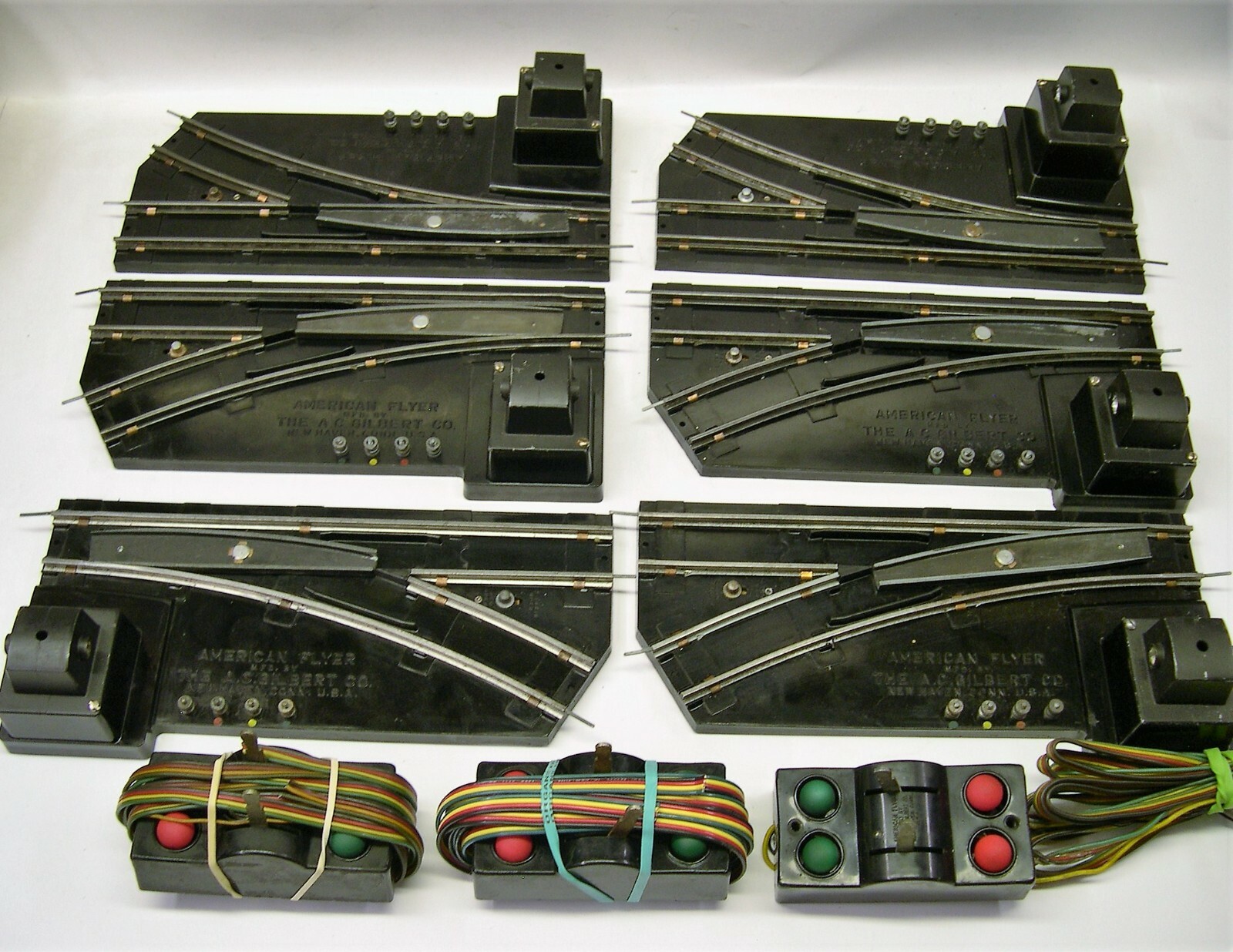 3 Pair of 720A American Flyer Remote Switch Tracks w/ Illuminated ...