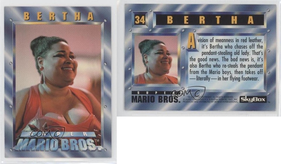 1993 SkyBox Super Mario Bros Movie Bertha #34 0in6 | eBay
