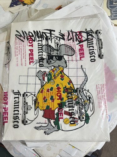 Vtg Large T-shirt Chicano Puerto Rico Rat Roberto Mora Heat Transfer ...