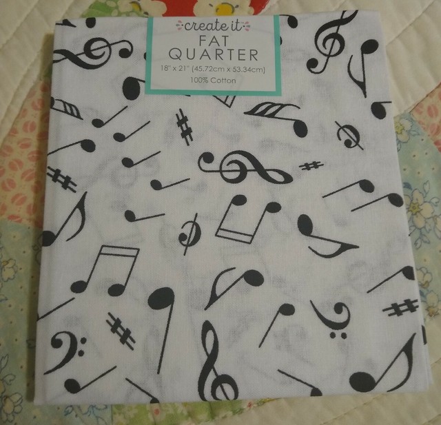 Fabric Editions Musical Notes Fat Quarter Single 100 Cotton for sale ...