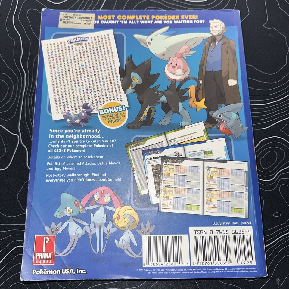 The Official Pokémon Full Pokedex Guide Vol. 2 2007 Diamond & Pearl | eBay