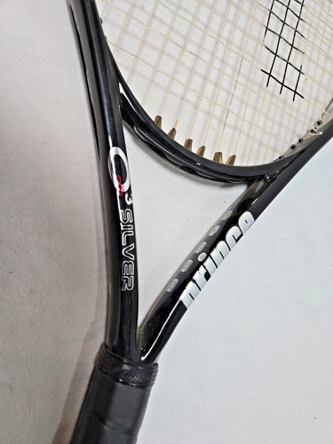 Prince O3 ( 03 ) Silver Oversize 118'' Tennis Racquet Black Hrip: 4-3/8 ...