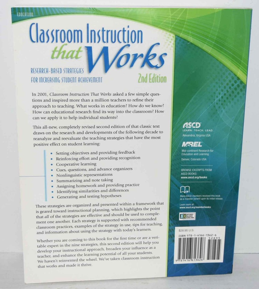 Classroom Instruction that Works | eBay