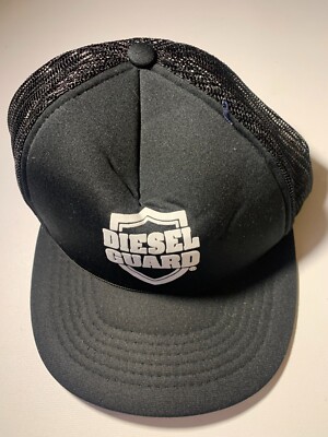 Diesel Guard Hat Snap Back Adjustable Black White Pre-Owned HT25+79 | eBay