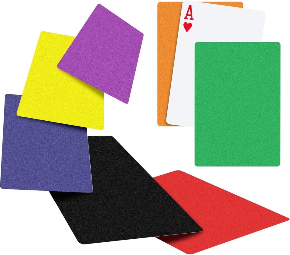 Tinlade 28 Pieces Poker Size Cut Cards Plastic Casino Cut Cards for ...