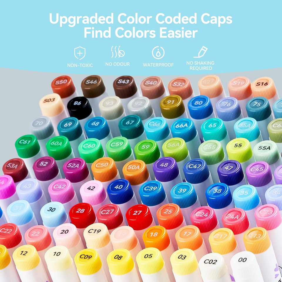 Pennarelli Acrilici Con Punta a Pennello Di Alta Qualità, Inchiostro a ...