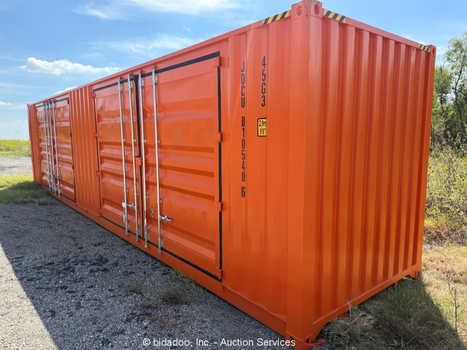 40' HQ High-Cube Two Side Door Shipping Storage Container Conex bidadoo -New | eBay