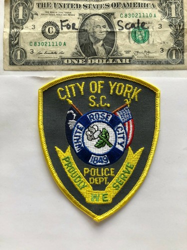 York South Carolina Police Patch Un-sewn great condition | eBay