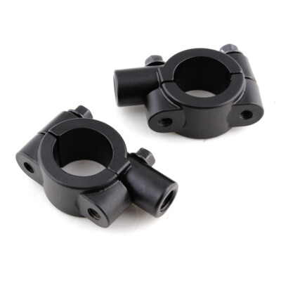 Motorcycle M10 10mm Mirror Mount Holder Clamp Bracket For 7/8" 22mm ...