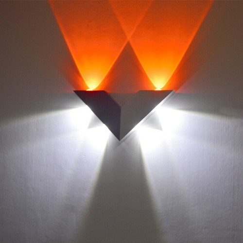 V-Shaped Lamp 6W LED Indoor Wall Fixture Light Aluminum Surface Mounted ...