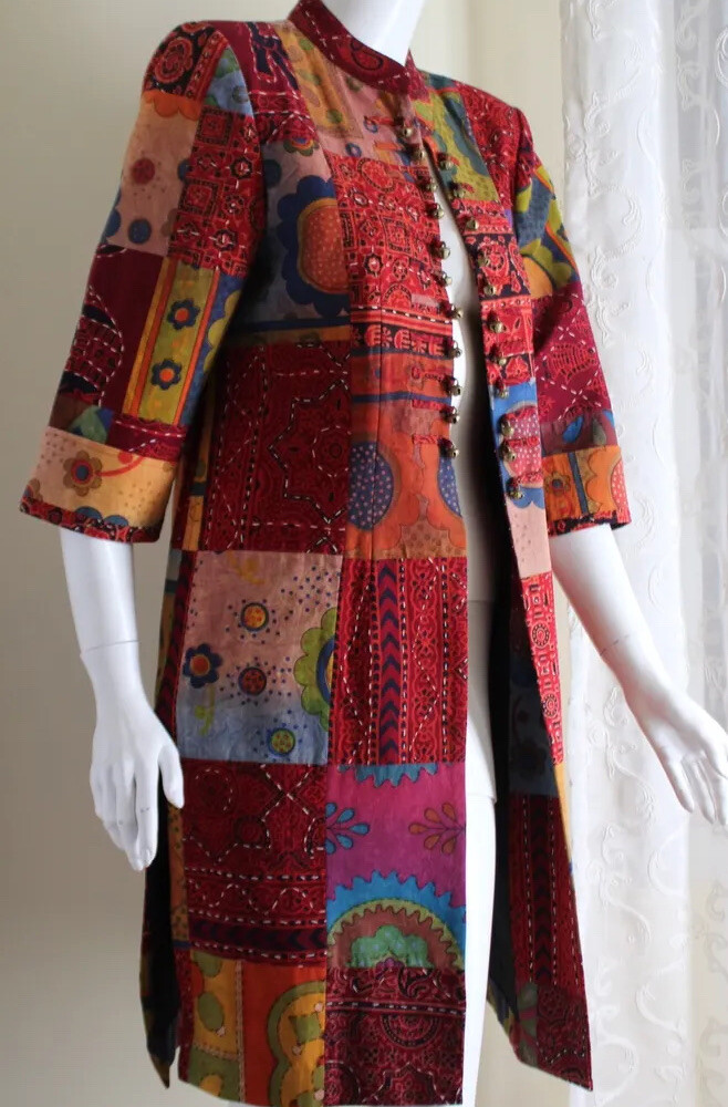 VIVA Sz S Designer Ethnic 3/4 Funky Asian Open Art-to… - Gem