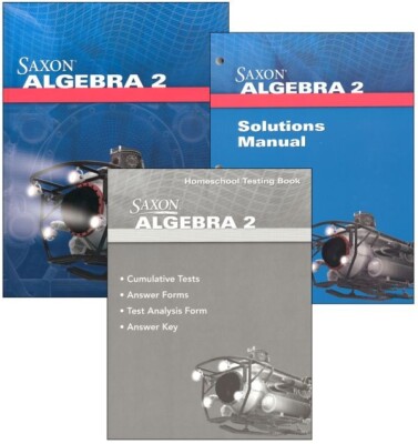 Saxon Algebra 2 Homeschool Bundle High School Curriculum with Solutions ...