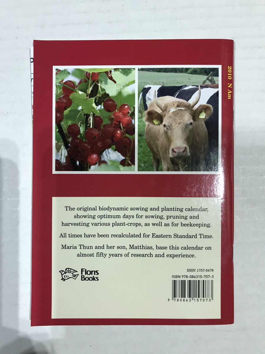 Maria Thun Planting Calendar 2017 Book: Biodynamic Lunar And Planetary