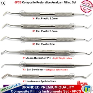 X6 DENTAL COMPOSITE FLAT PLASTIC FILLING INSTRUMENTS HEIDEMAN SPATULAS ...