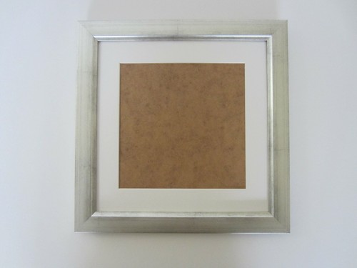 Antique silver 16" x 16" square picture photo frame Mount 11.5"x11.5 ...