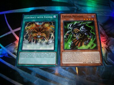 Exodia Necross + Contract With Exodia Unlimited Edition Common LDK2 Yu ...