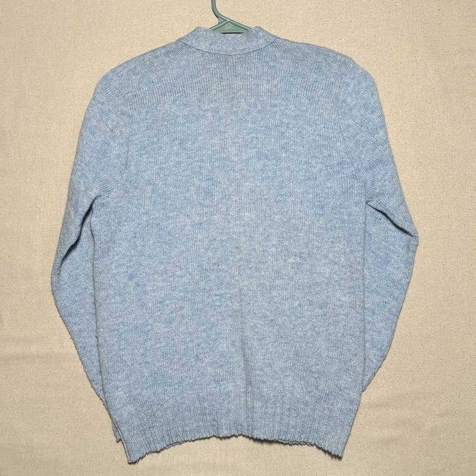 Vintage 1950s Horne’s For Men Blue Wool Cardigan Sweater Sz M ...