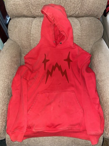 Wrathboy Hoodie Size Medium Red With Black Design | eBay