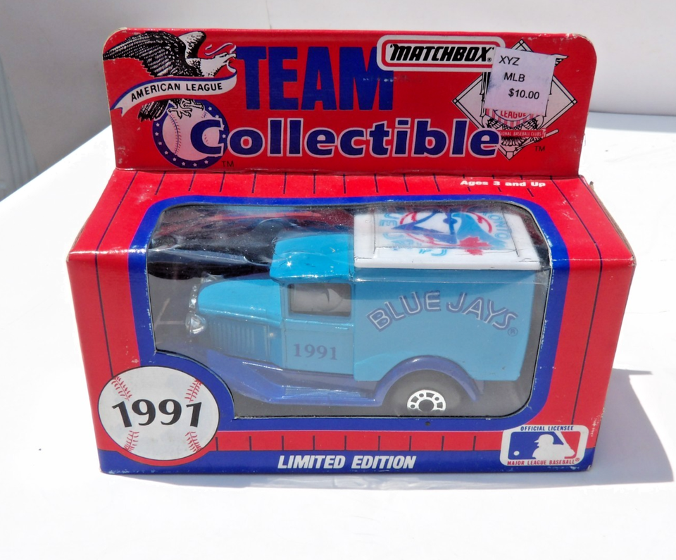 2 NOS NIB vintage MATCHBOX MLB baseball TOY trucks 1990 1991 TORONTO ...